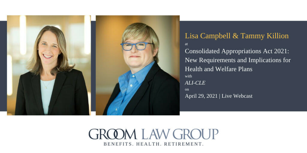 ALI-CLE Consolidated Appropriations Act 2021: New Requirements and ...