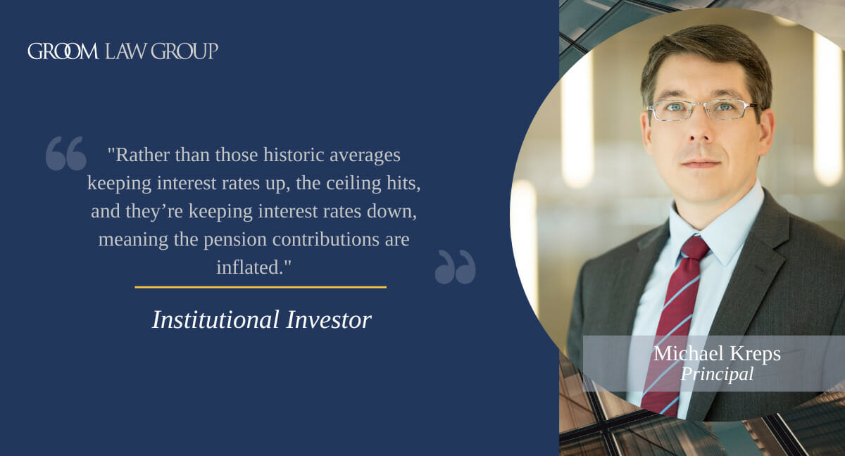 Kreps Talks Rising Interest Rate Impacts on Pension Plans with ...