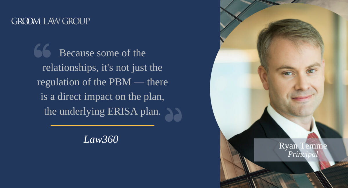 Temme Covers 10th Circuit PBM Ruling with Law360 | Groom Law Group